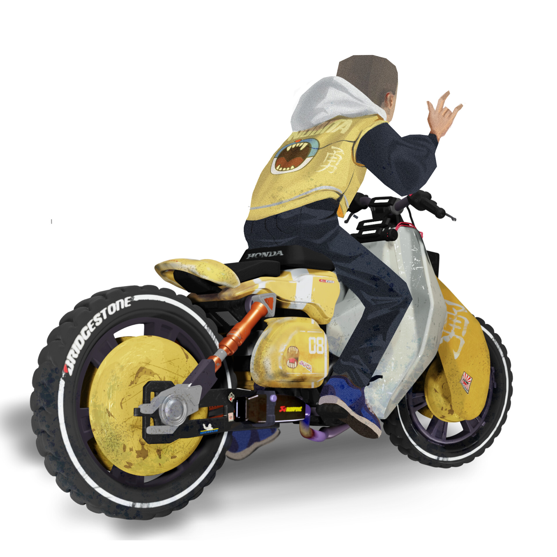 ArtStation - Futuristic Honda CUB
