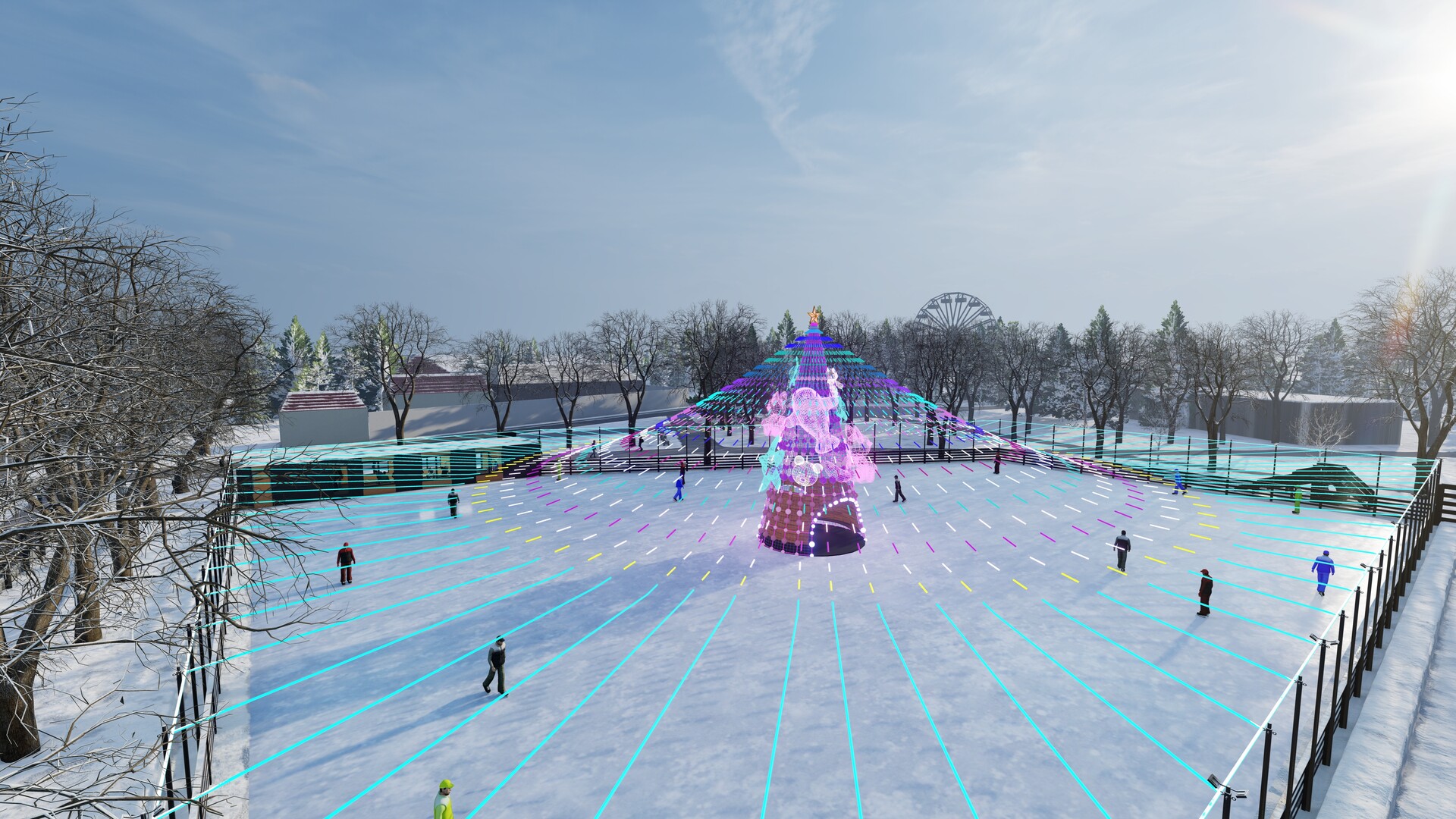 ArtStation - Winter skating rink.