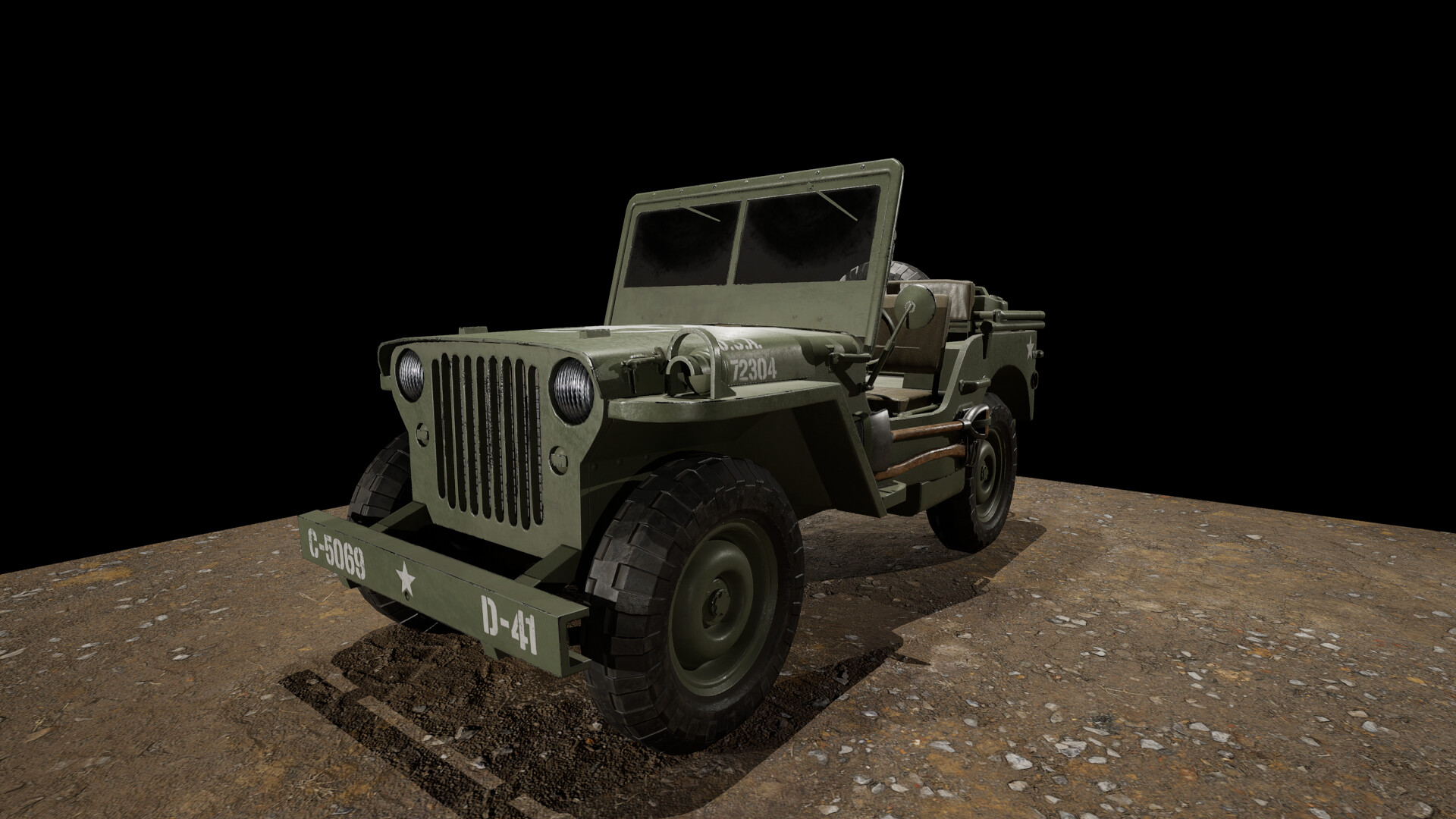 ArtStation - 1944 Jeep Willys - Battle of Hurtgen Forest