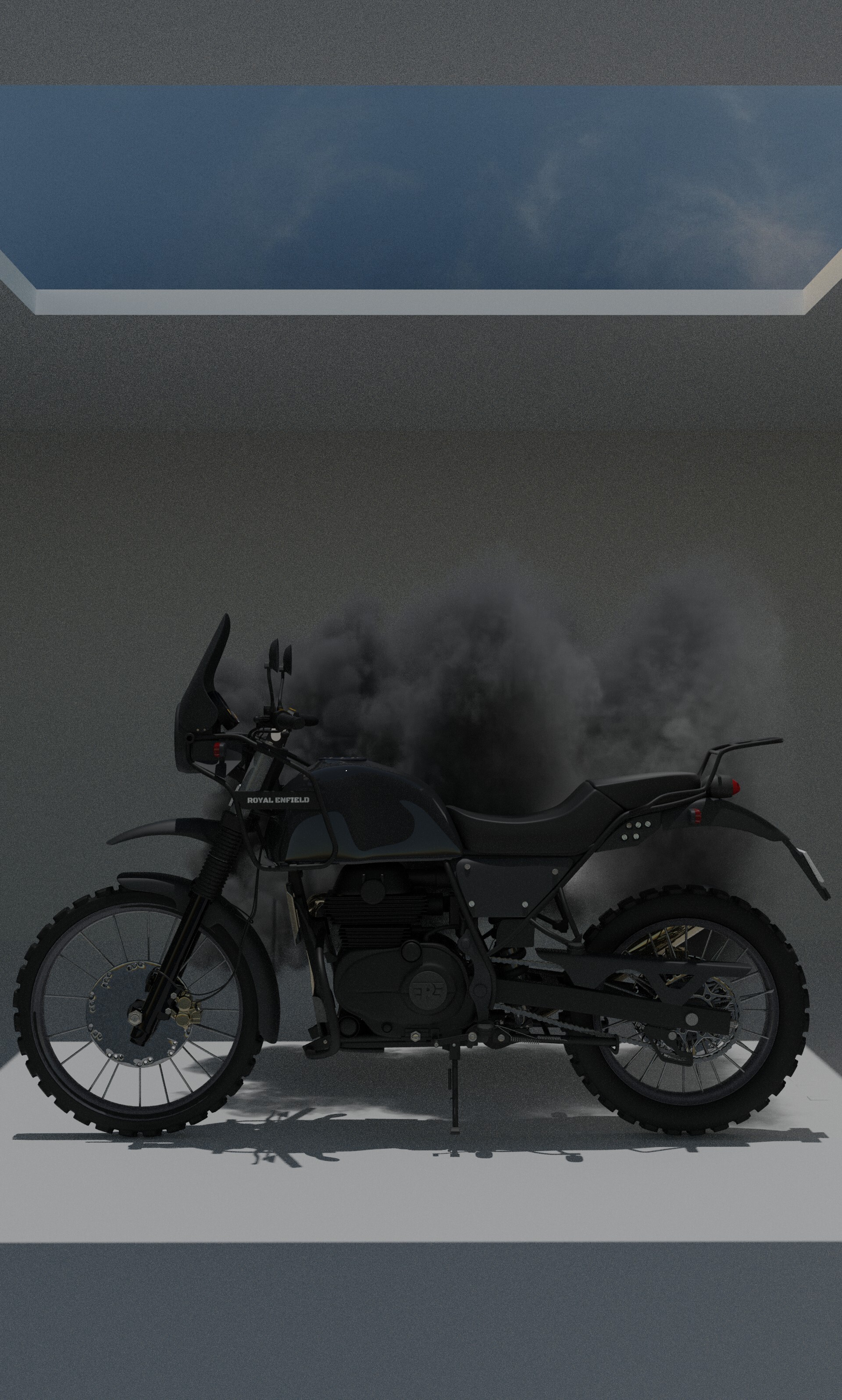 ArtStation - HIMALAYAN BIKE - 3D MODEL