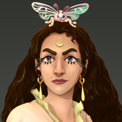ArtStation - Moth Witch - Shape Practice