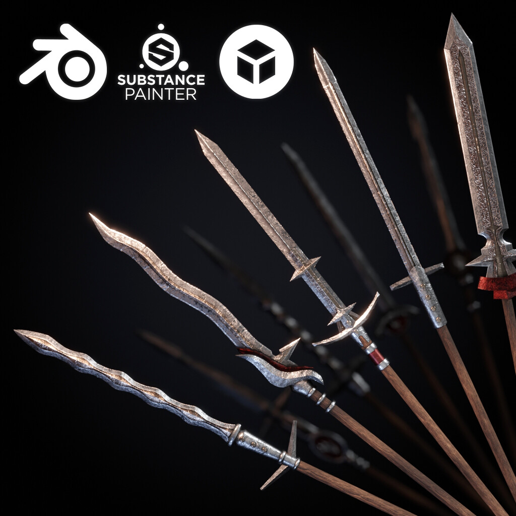 ArtStation - Slaards - fantasy weapon pack