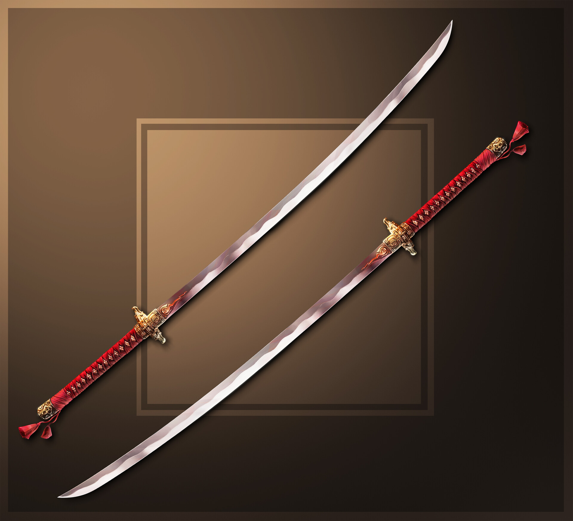 ArtStation - [COMMISSION] Katana design for OC