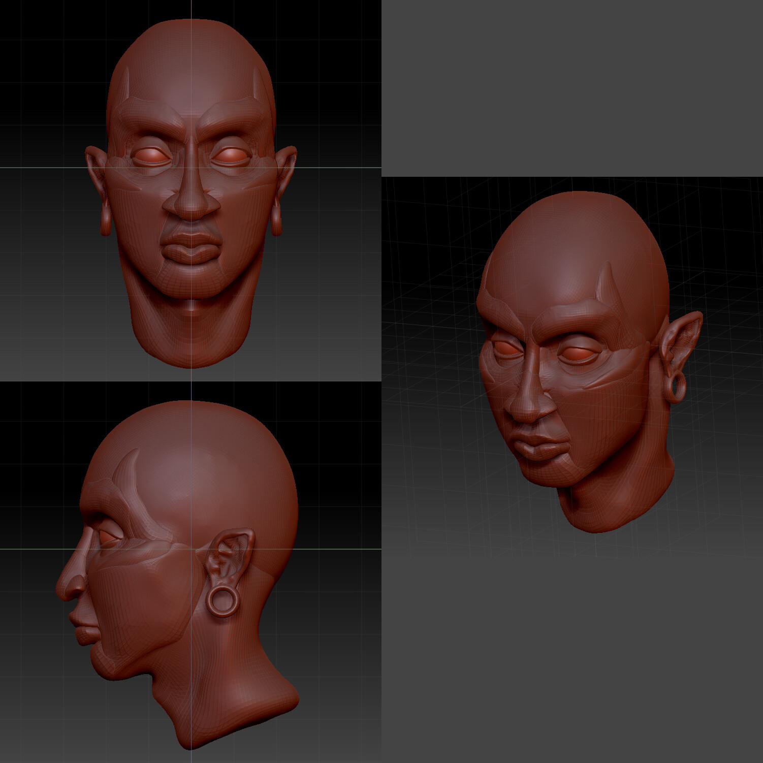 ArtStation - Purple hair guy (work in progress)