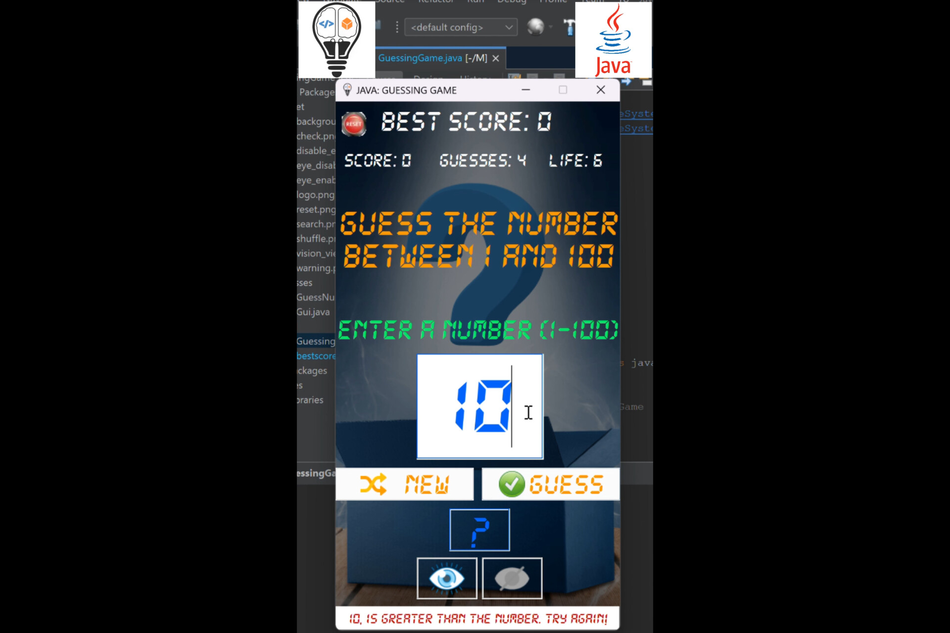 ArtStation - Java: Number Guessing Game