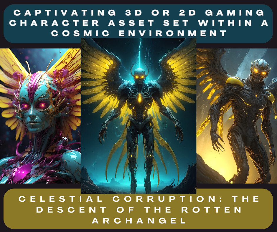 ArtStation - Celestial Corruption: The Descent of the Rotten Archangel