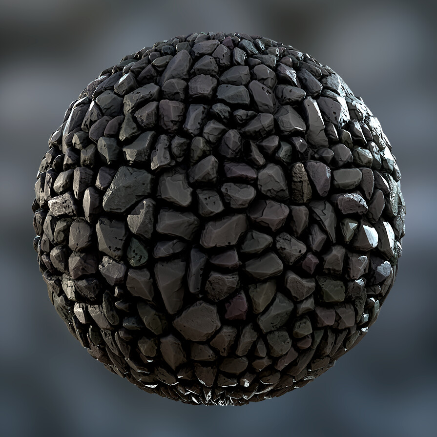 ArtStation - Rock Ground | Material study