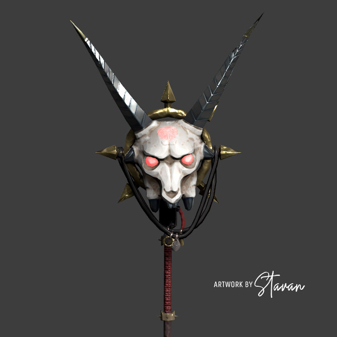 ArtStation - Ceremonial Power - "Tribal Staff"
