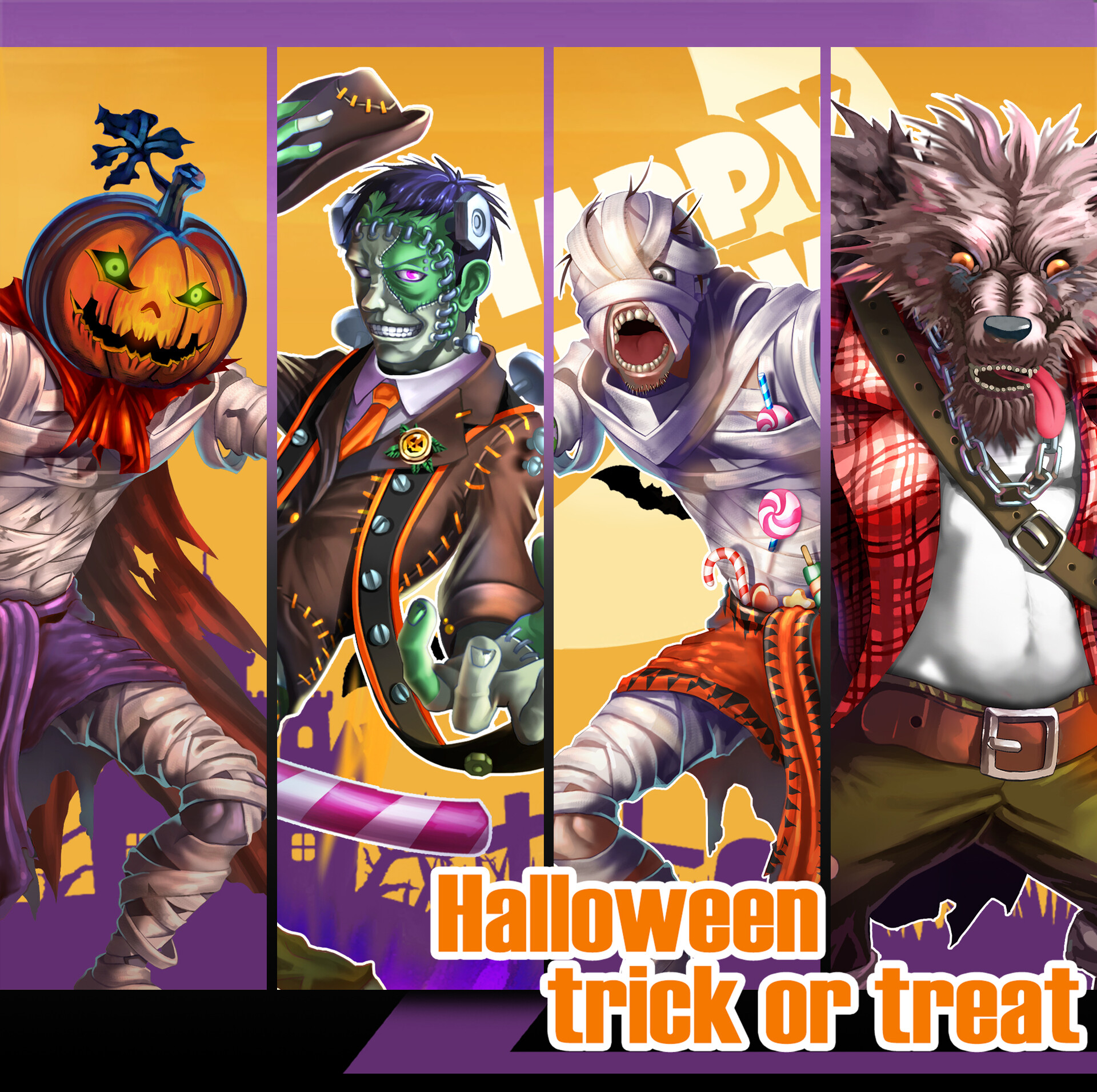 ArtStation - Halloween Monsters