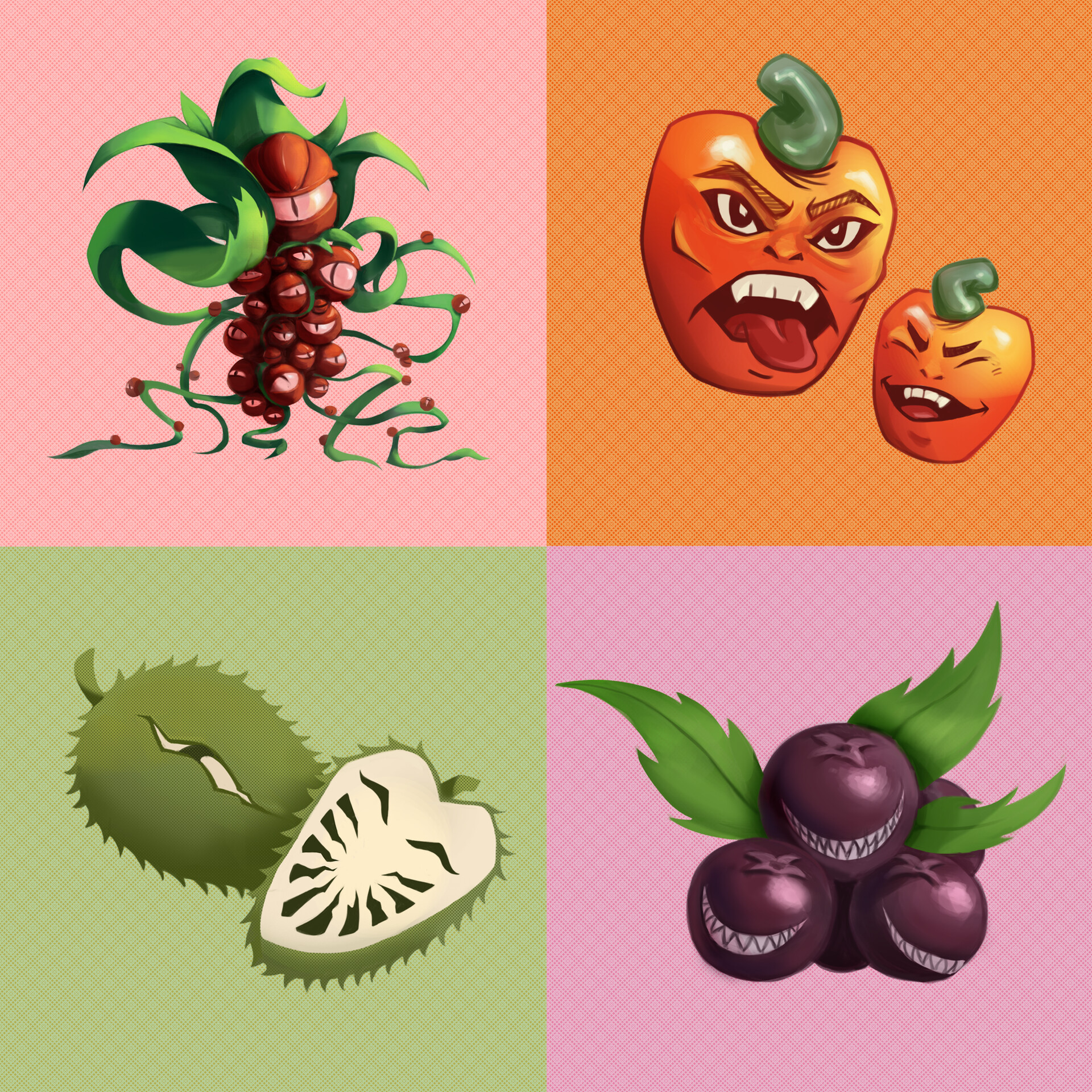 ArtStation - Fruit Monsters