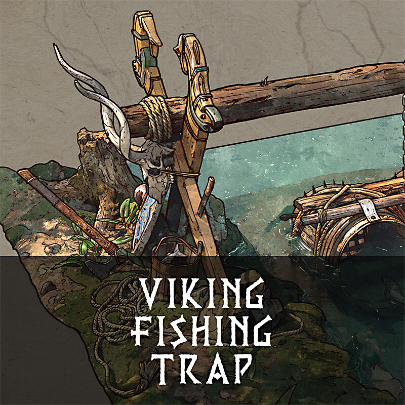 ArtStation - Viking Fishing Trap