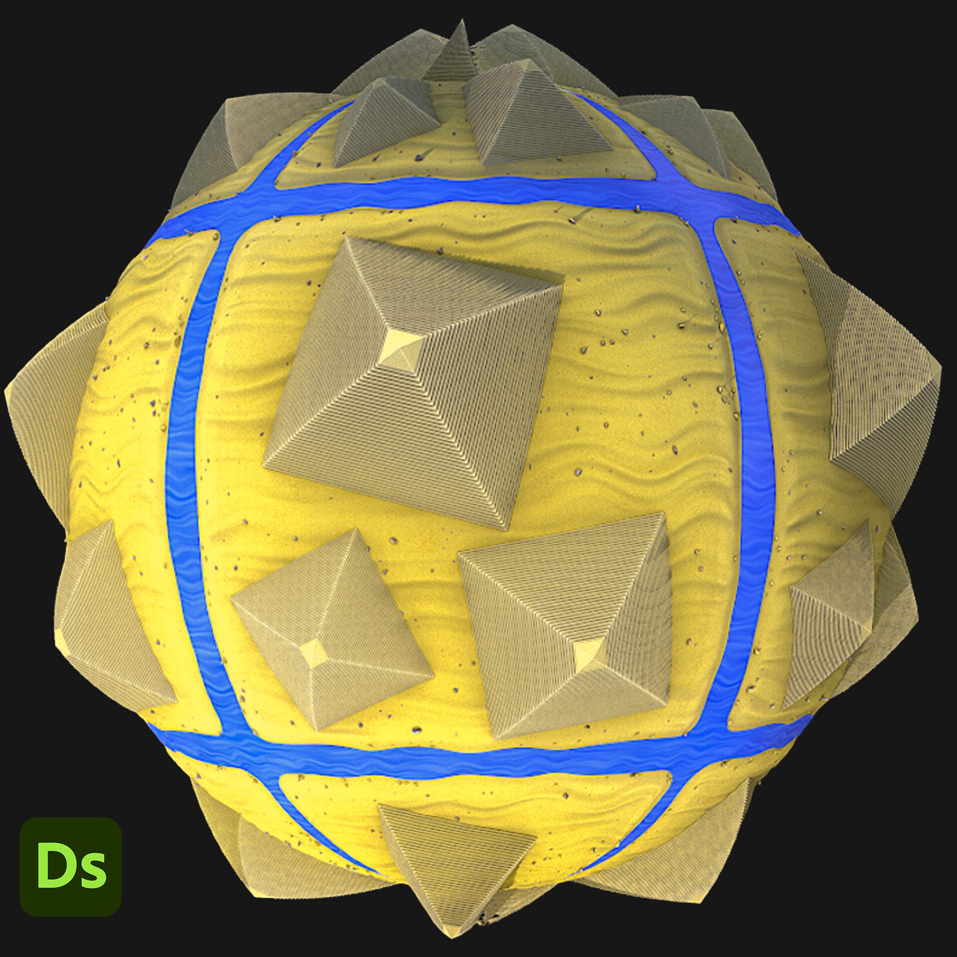 ArtStation - stylized pyramids material