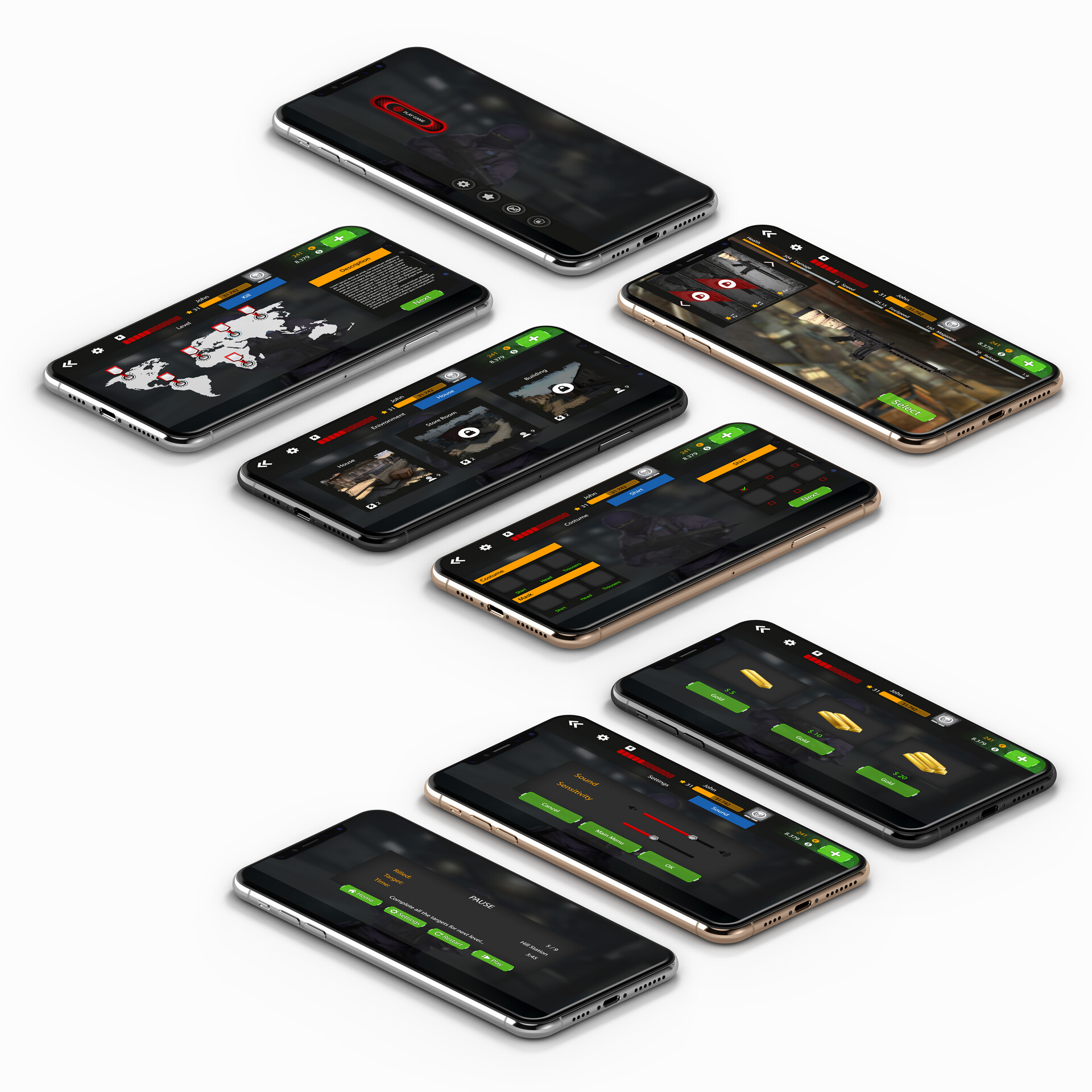 ArtStation - Counter Strike Games UI