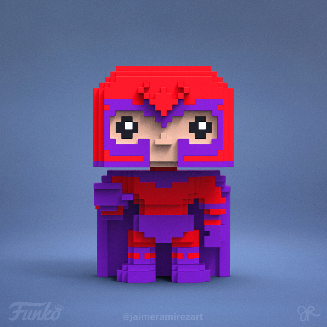 ArtStation - Funko: POP 8-Bit X-Men '97 - Magneto