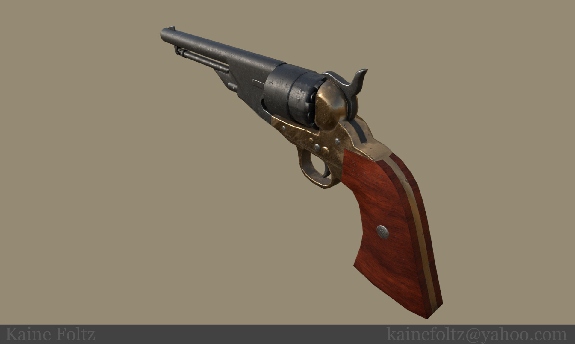 ArtStation - Revolver Pistol Prop