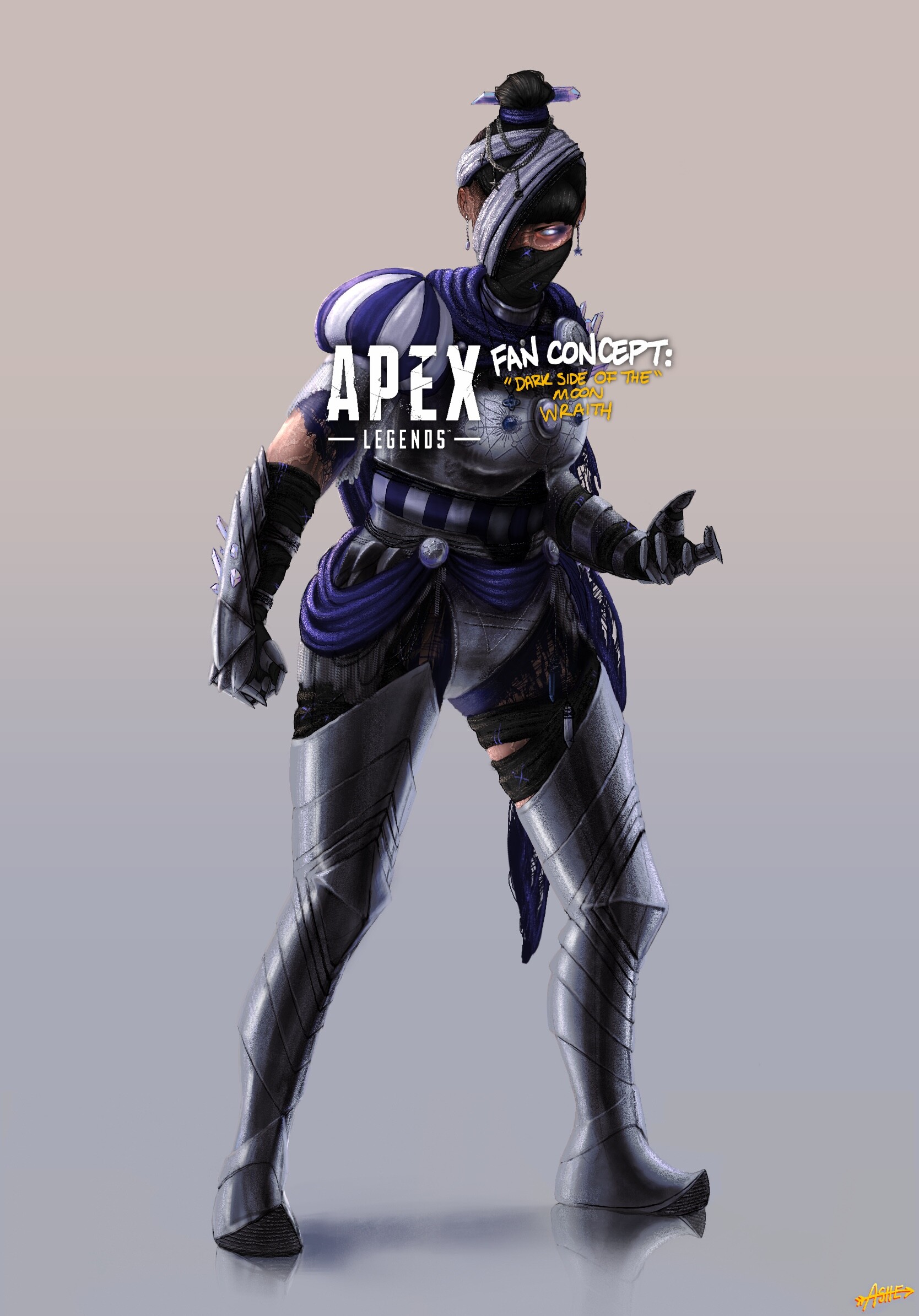 ArtStation - FANMADE - “Dark Side Of The Moon” Wraith Legendary - Apex ...