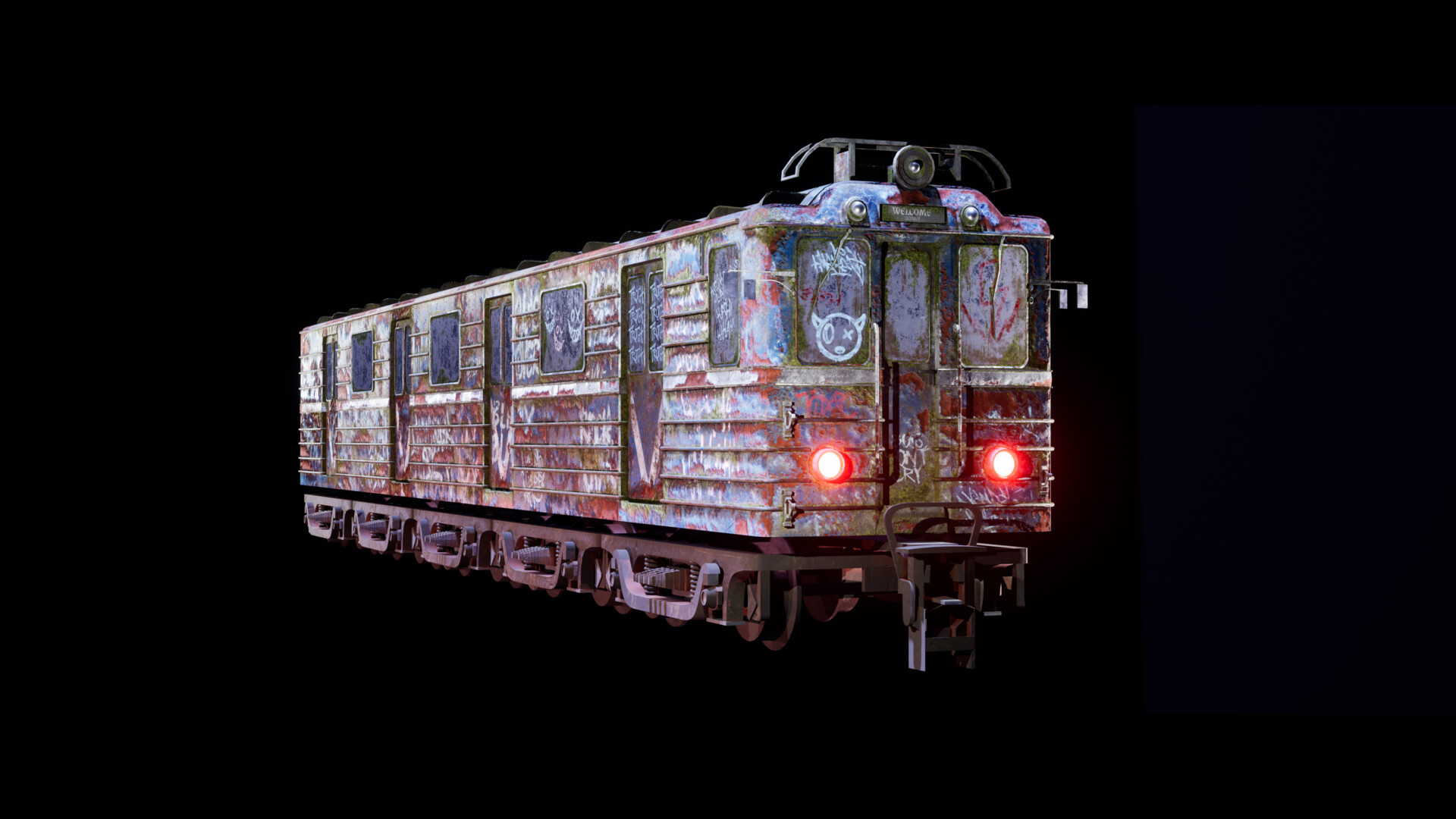 ArtStation - Post-apocalyptic Electric Train 81-710 "EZh-3"
