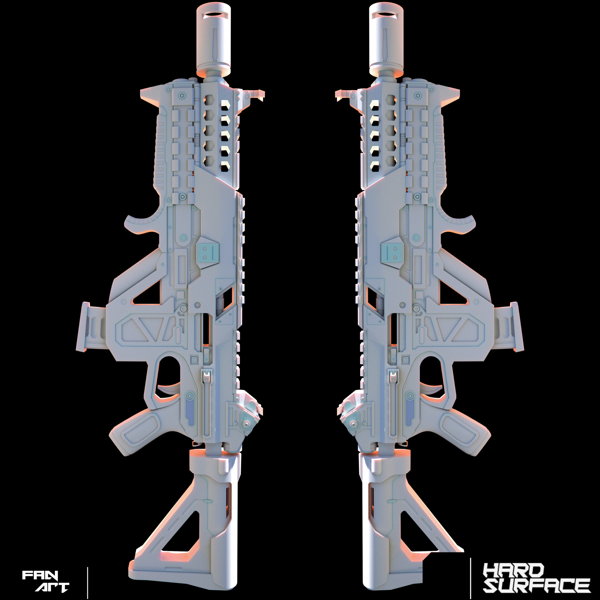 ArtStation - Apex Legends - Season 6 - Volt Submachine Gun (WIP)