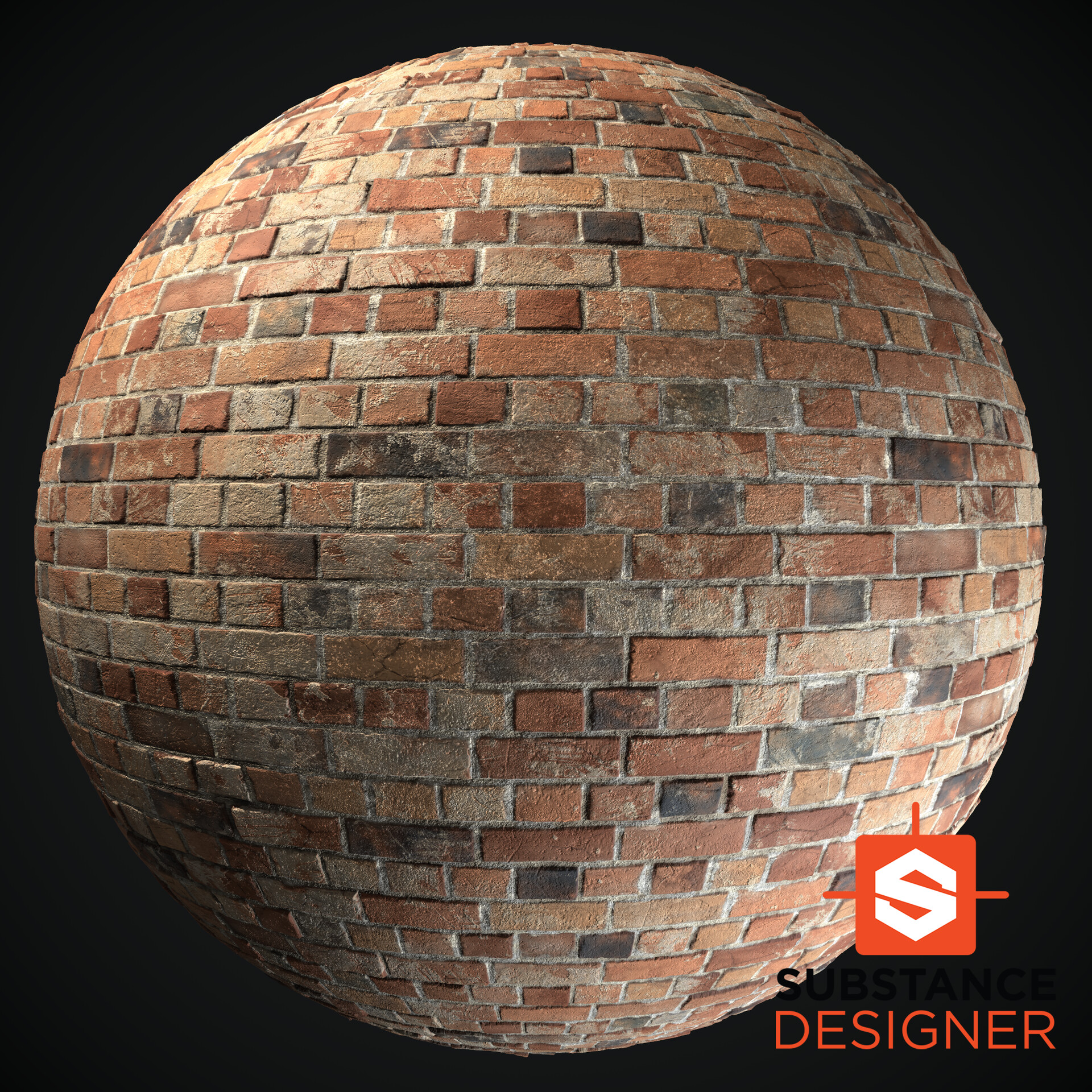 ArtStation - Bricks material - Substance Designer