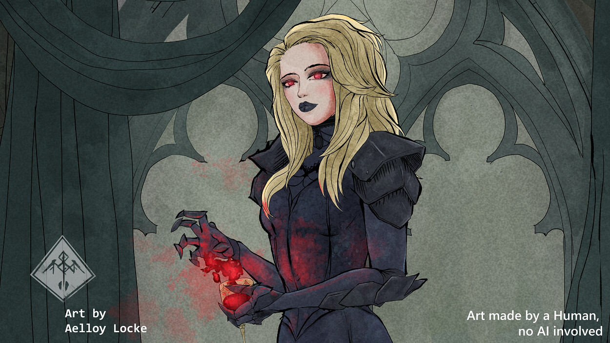 ArtStation - A night with a Gothic Vampire, Study