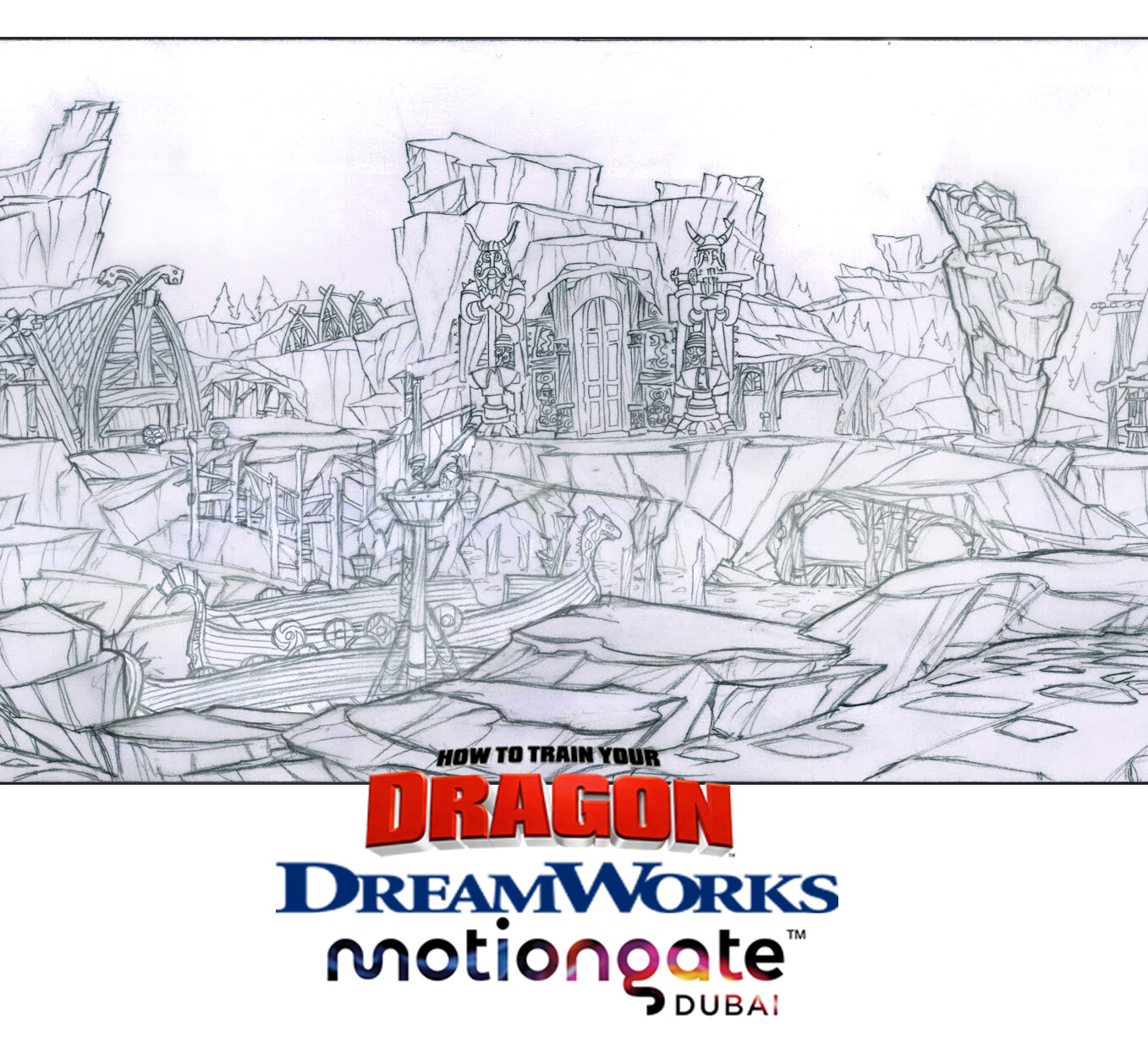 ArtStation - "How to Train Your Dragon" area - Dreamworks Zone ...