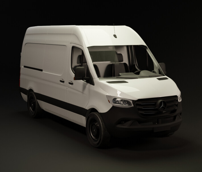 ArtStation - mercedes-benz sprinter l2h2