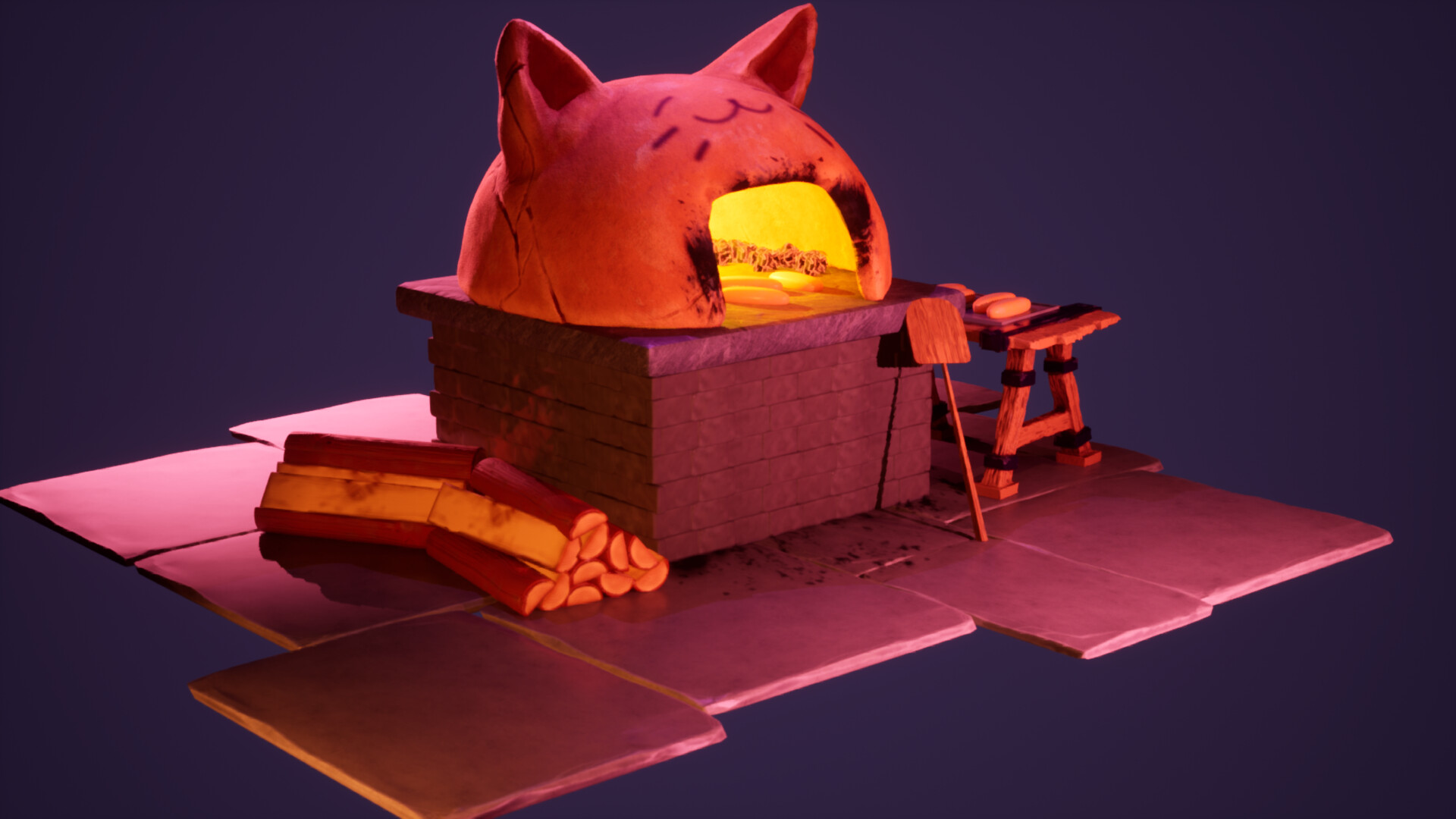 ArtStation - Cat Oven Mini Environment