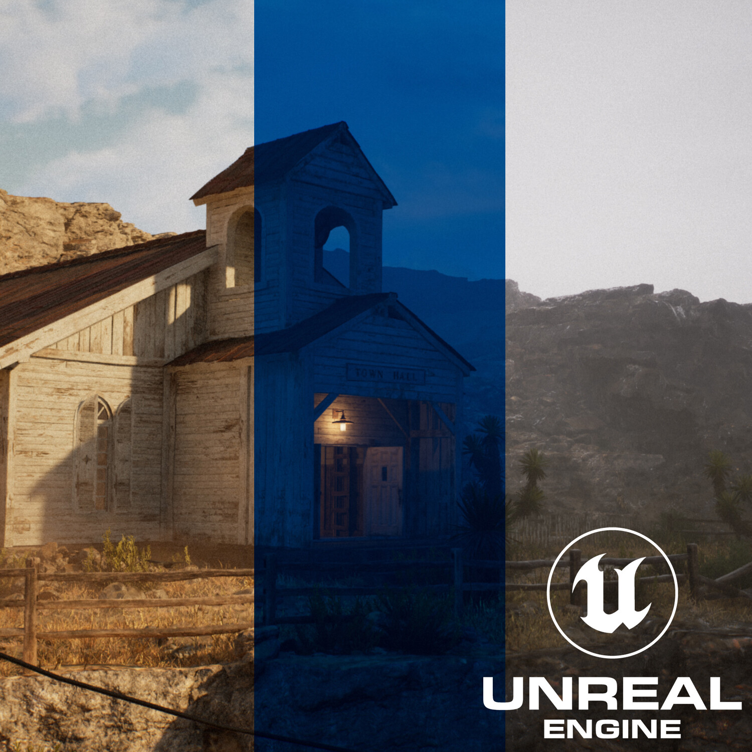 ArtStation - Relighting: Northwoods Old West Learning-Unreal Engine 5