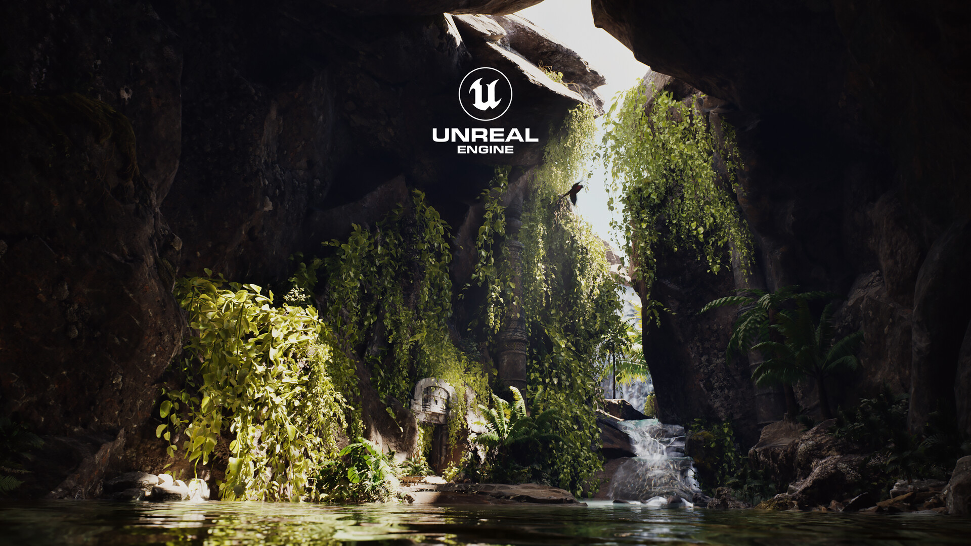 ArtStation - The Cave in Unreal Engine 5 | Fluid flux test
