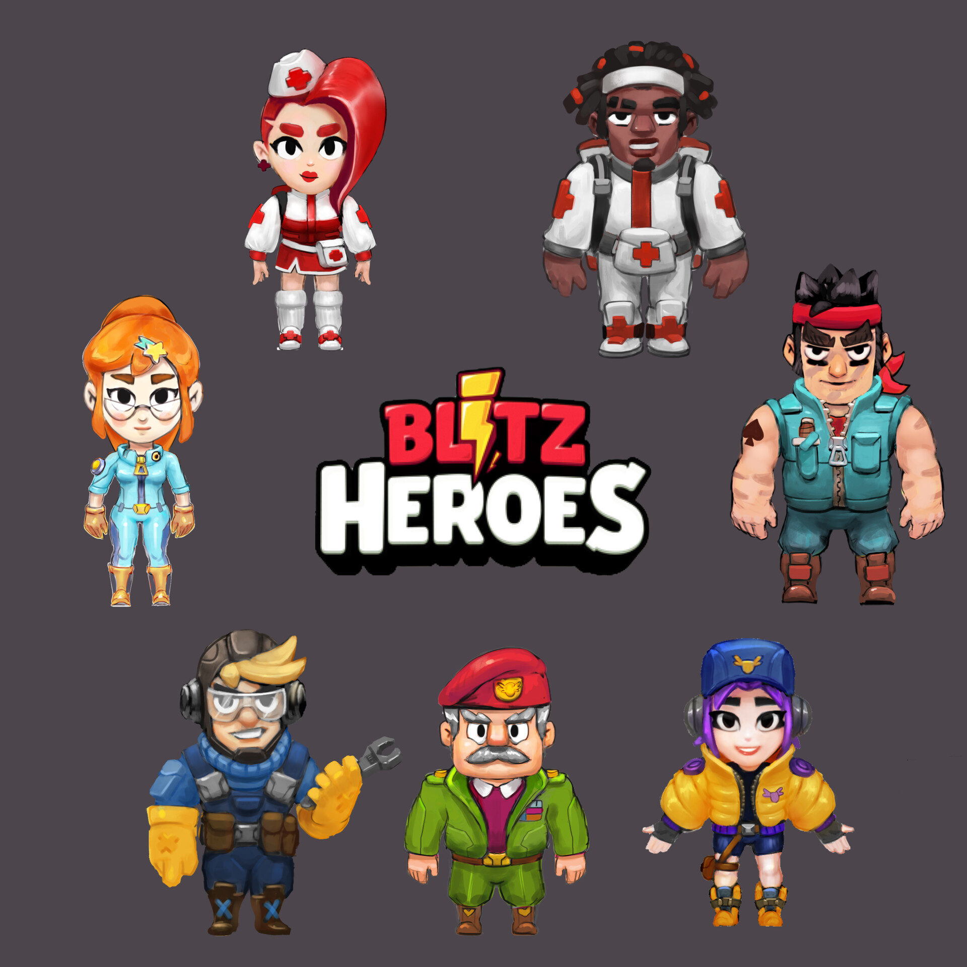 ArtStation - Blitz Heroes concept art