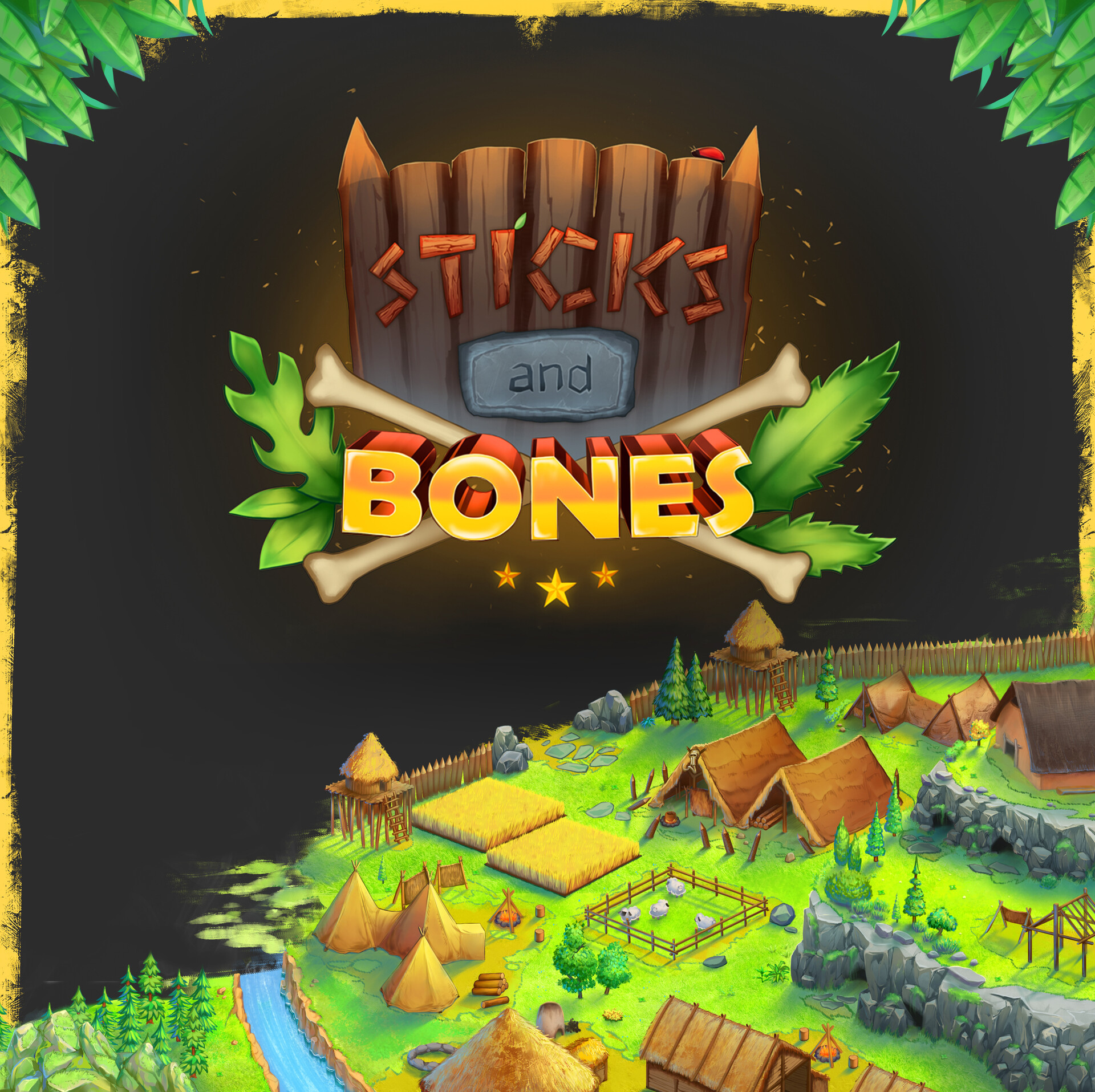 ArtStation - Sticks & bones game environment
