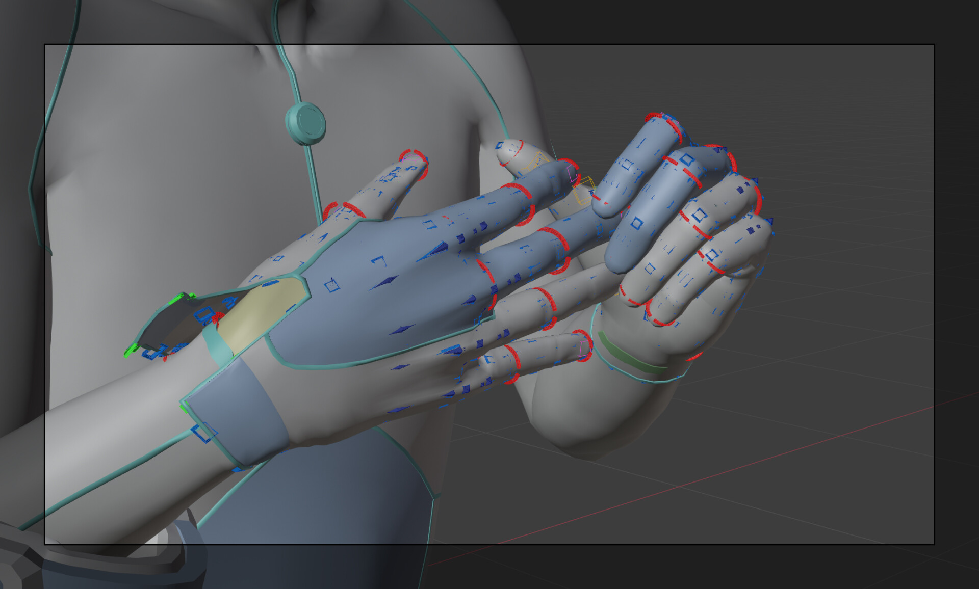ArtStation - Rigs for taking off Gloves