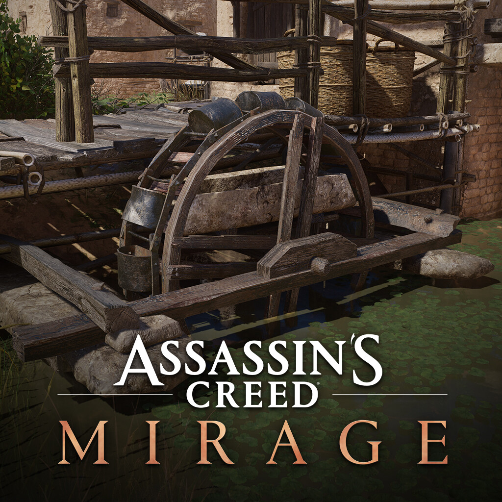 ArtStation - Assassin's Creed Mirage • Props • Water Wheel