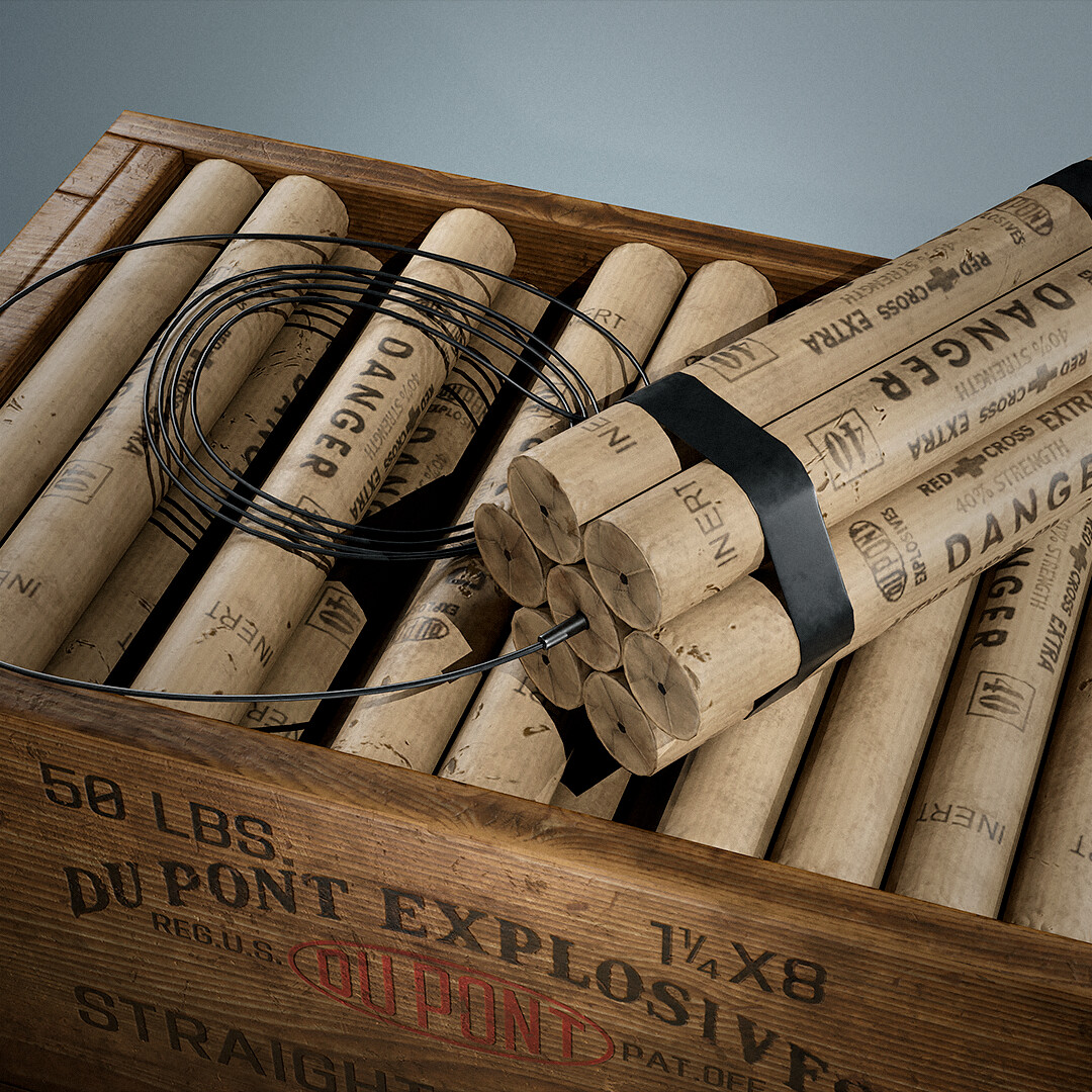 ArtStation - Detonator with dynamite