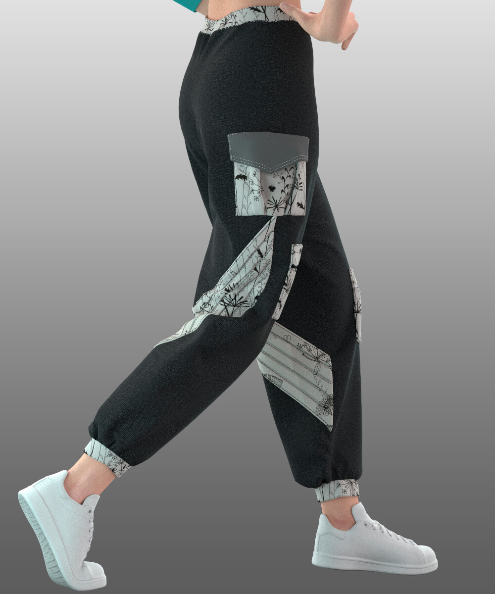 ArtStation - Denim pants Marvelous designer