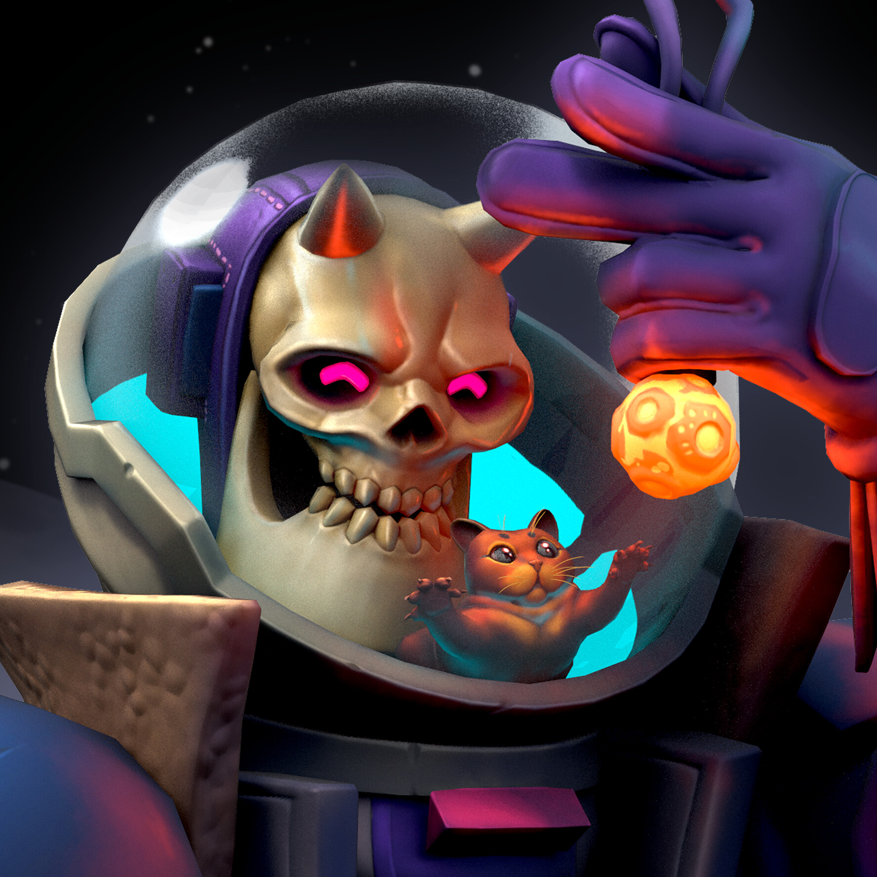 Mathéo Bertaud - Cosmo skeleton - fanart