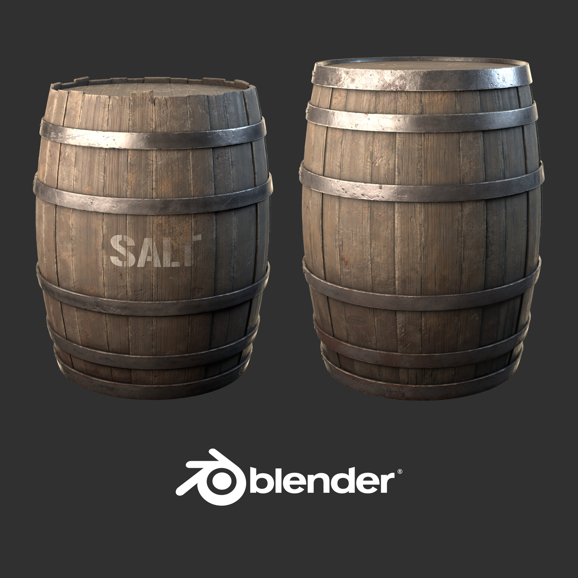 ArtStation - Wooden Barrel