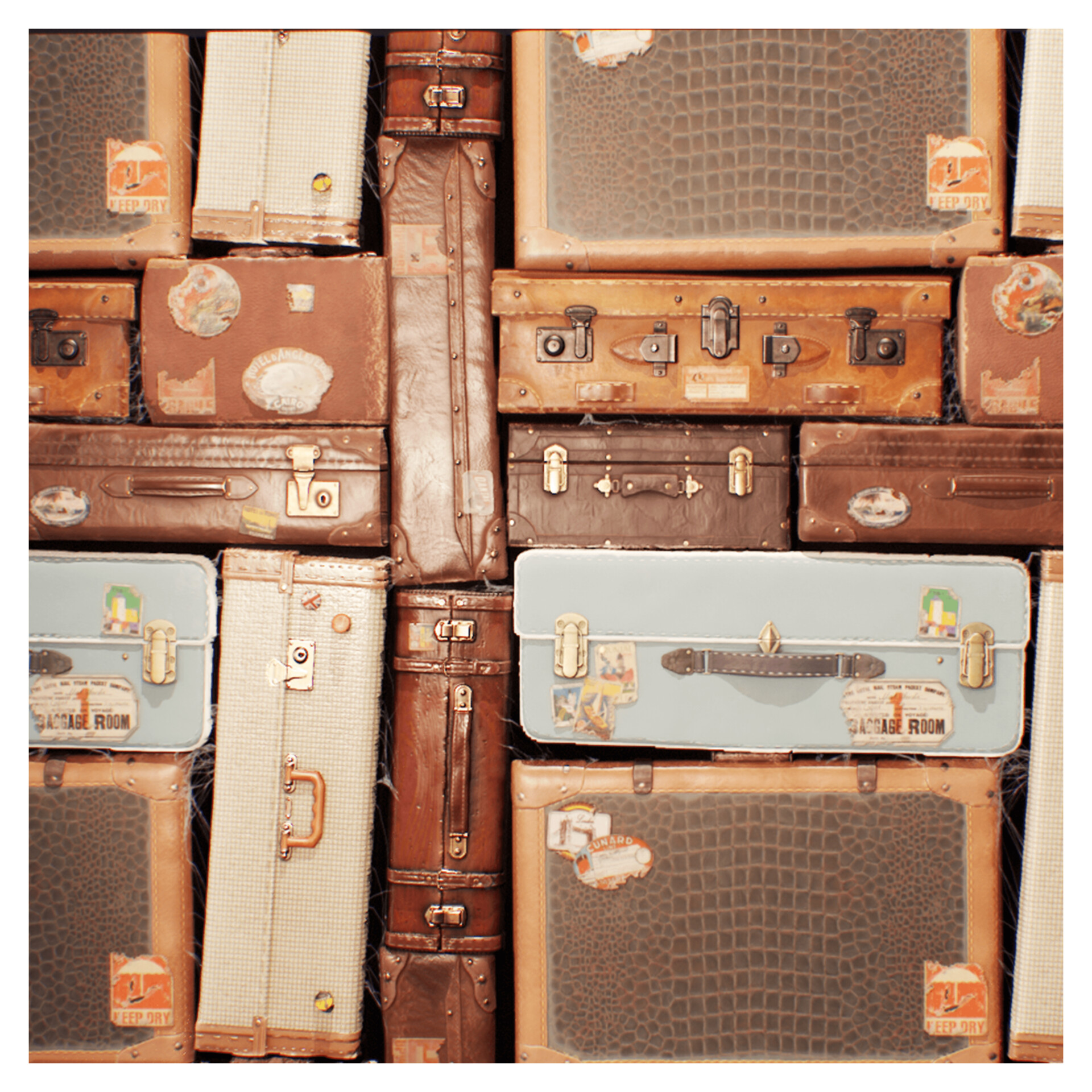 ArtStation - Stacked Suitcases