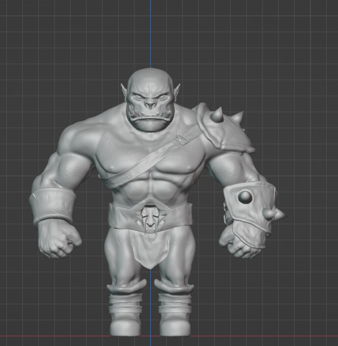 ArtStation - Sculpting Process for Orc Project