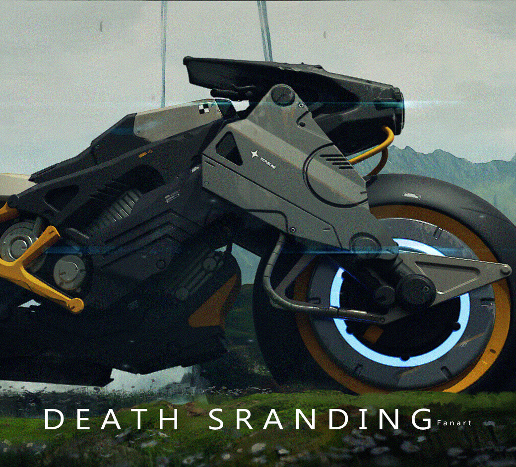 ArtStation - Death stranding style motorcycle design