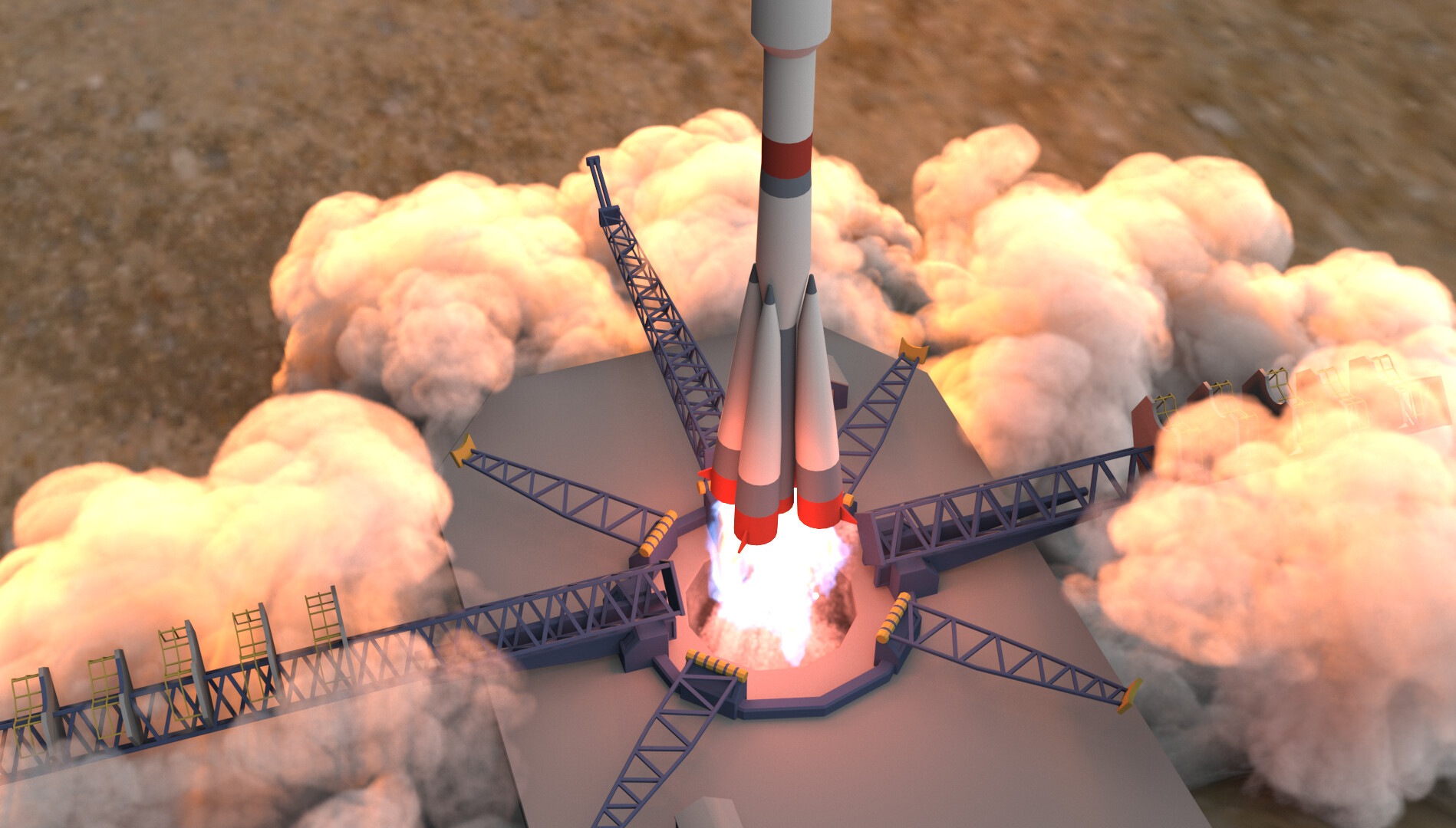 ArtStation - Rocket launch