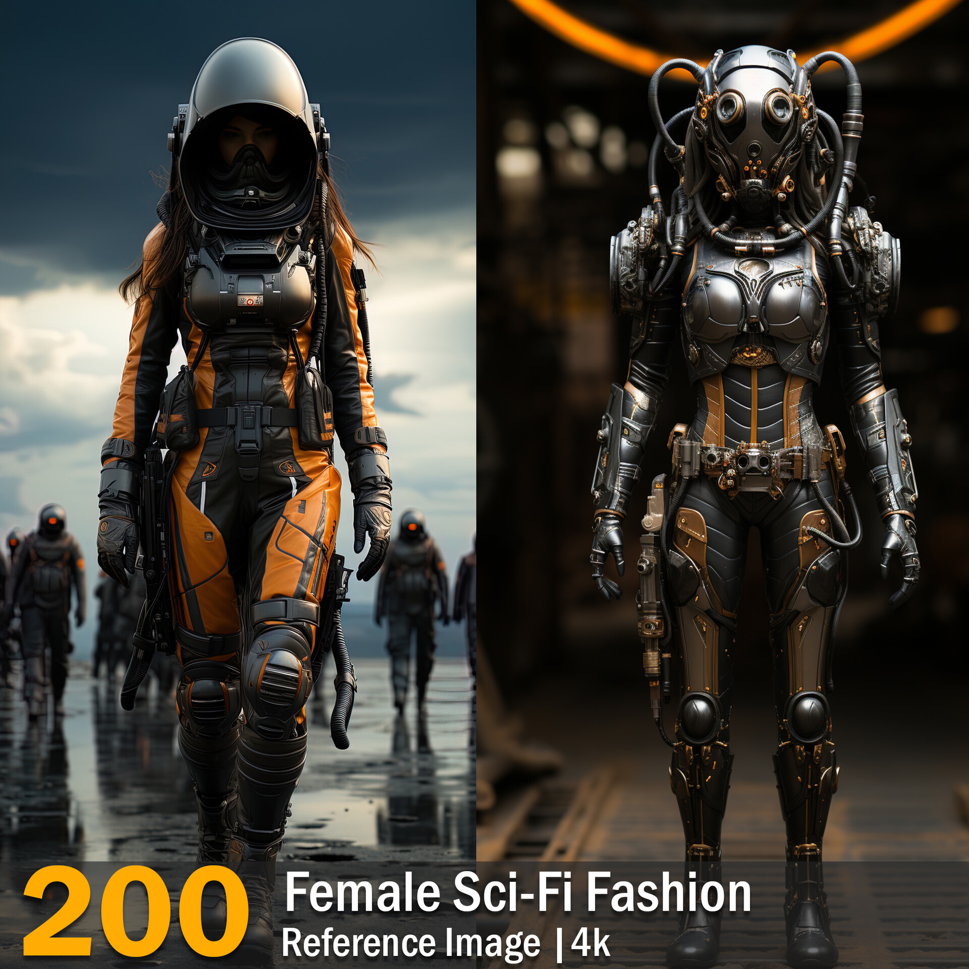 ArtStation - Female Sci-Fi Fashion | Reference Images | 4K