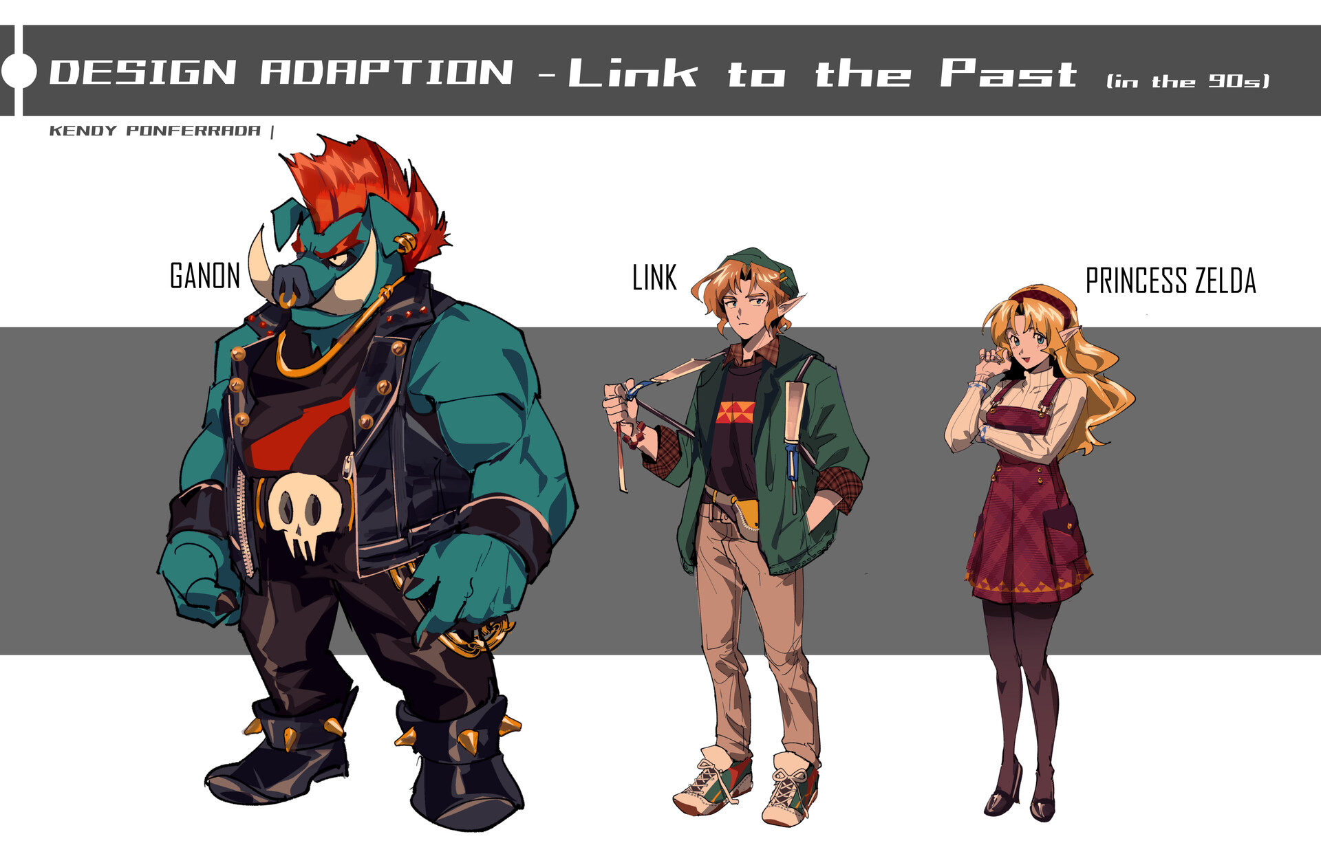 ArtStation - A Link to the Past [90's AU]
