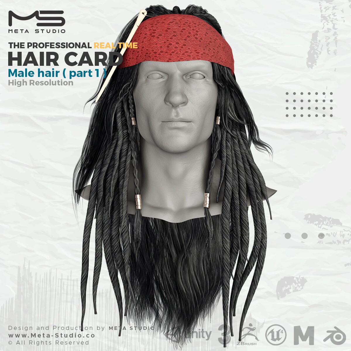 ArtStation - Captain Jack Sparrow's Hair