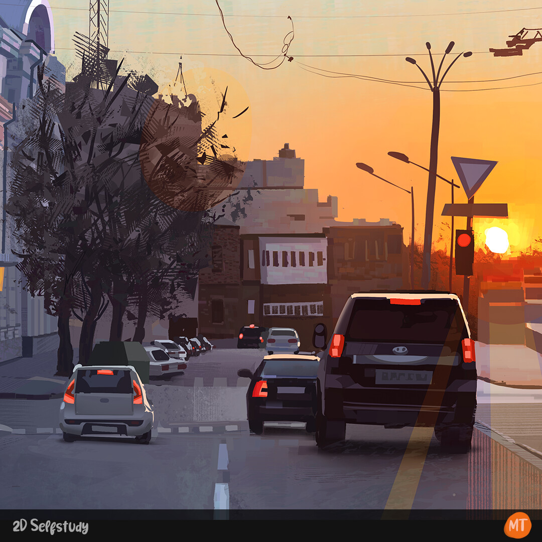ArtStation - Sunset Study