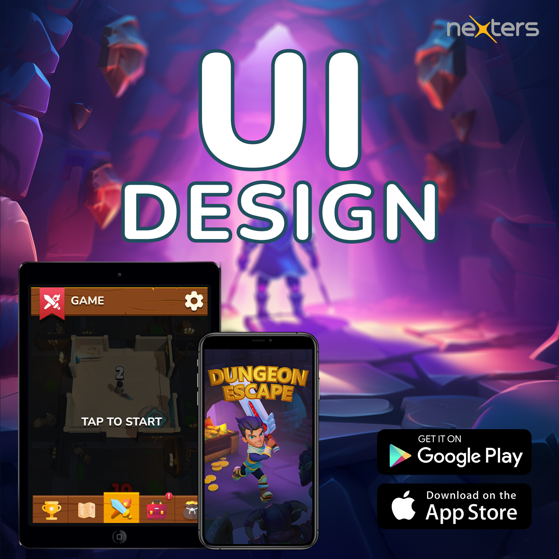 ArtStation - UX/UI - Dungeon Escape