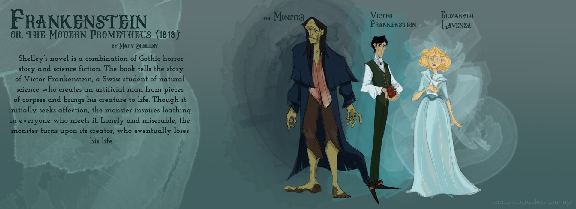 ArtStation - Frankenstein Character Design - MA final project