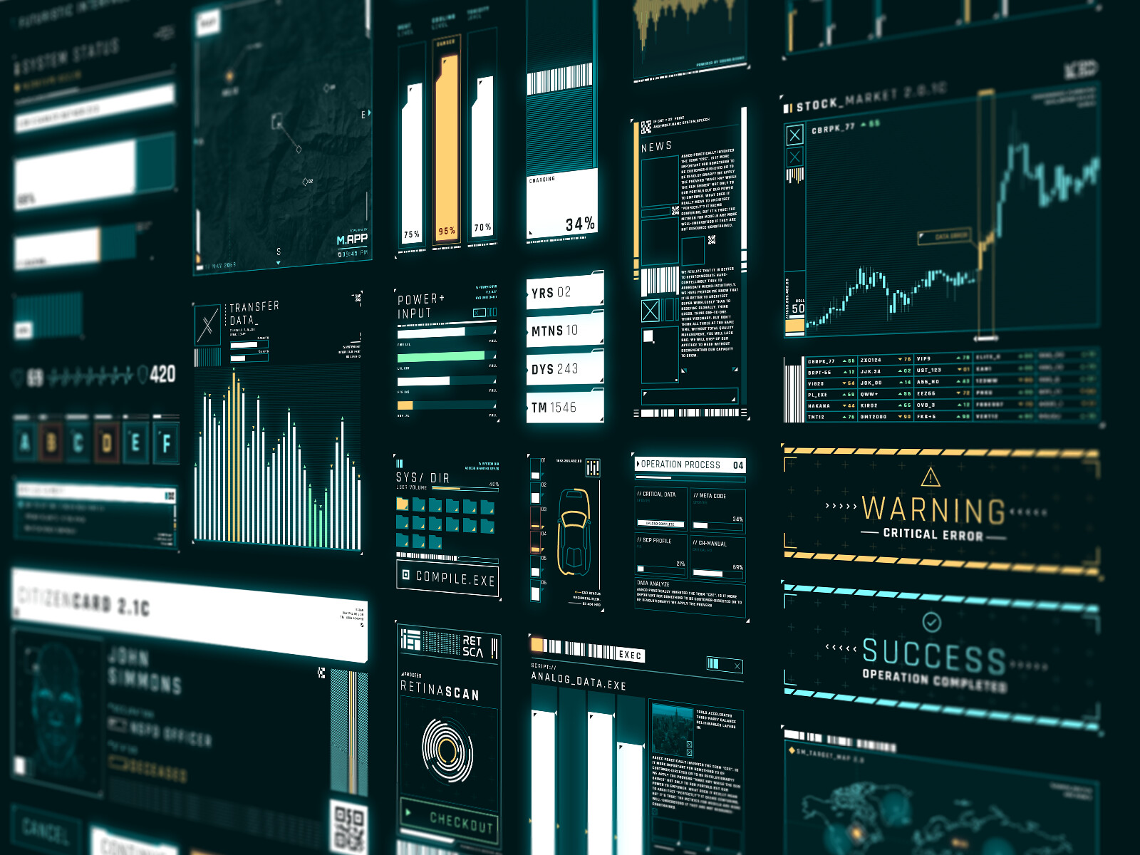 ArtStation - Futuristic UI