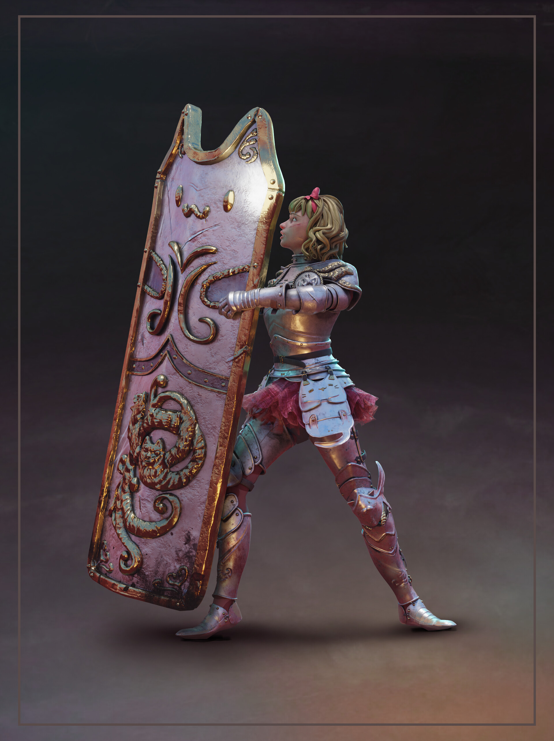 ArtStation - The Knight in Cat Armor