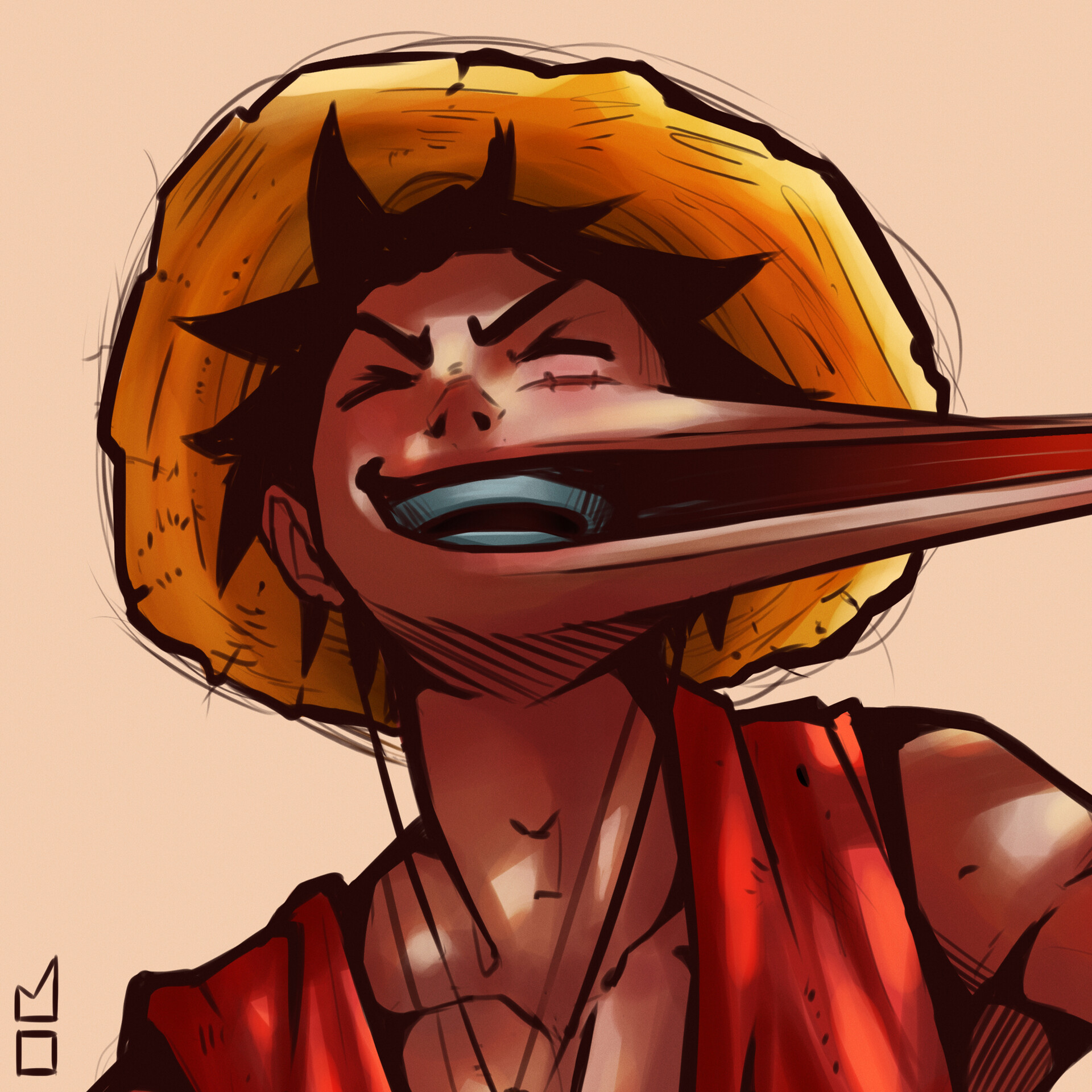 ArtStation - Luffy - One Piece fanart
